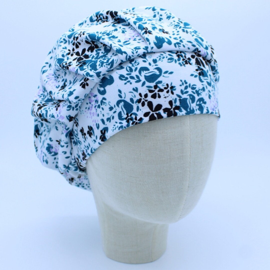 Floral Print Pattern on Double-brushed Cotton in a Bouffant Style Scrub ...