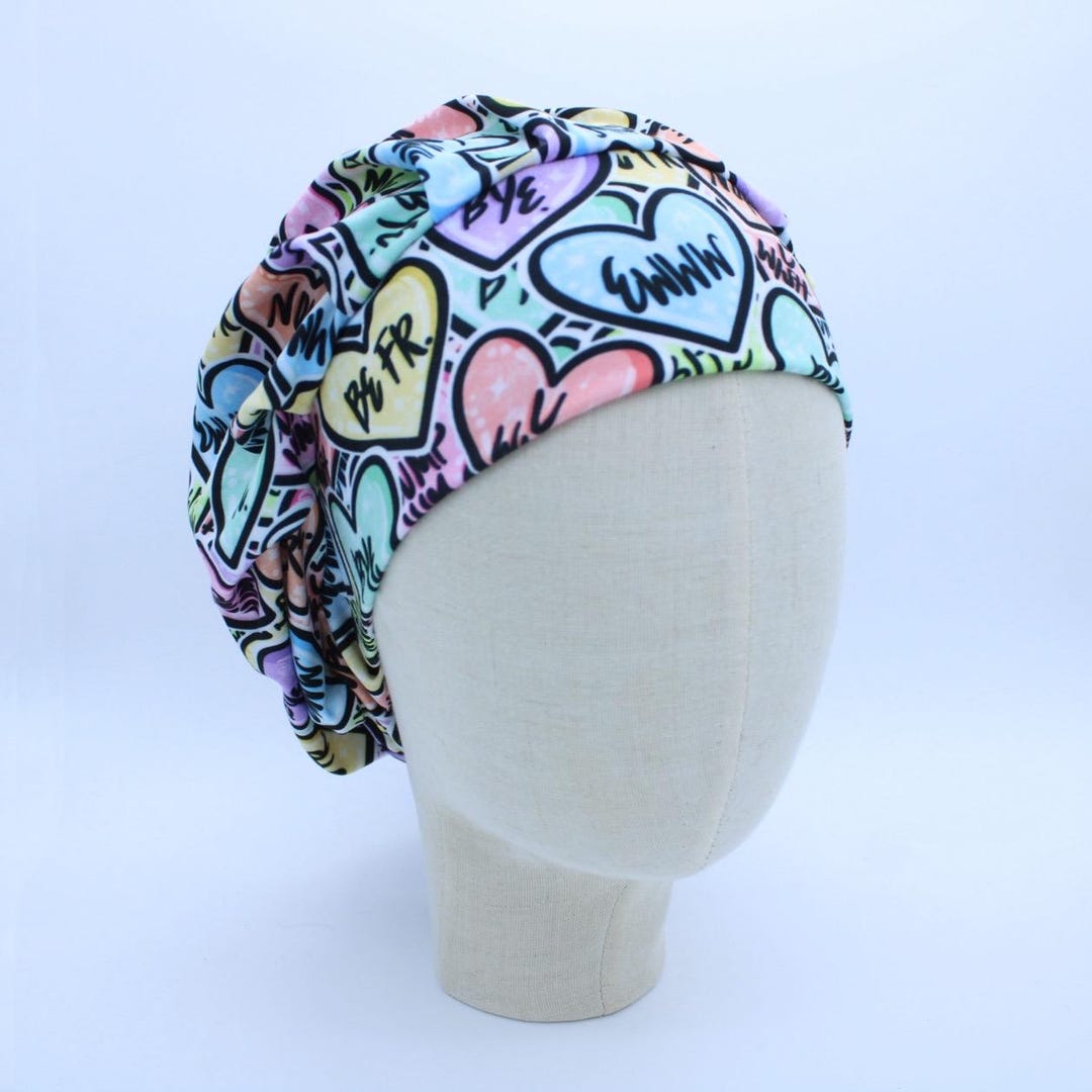 Colorful Anti-valentine on Double Brushed Poly Fabric in a Bouffant ...