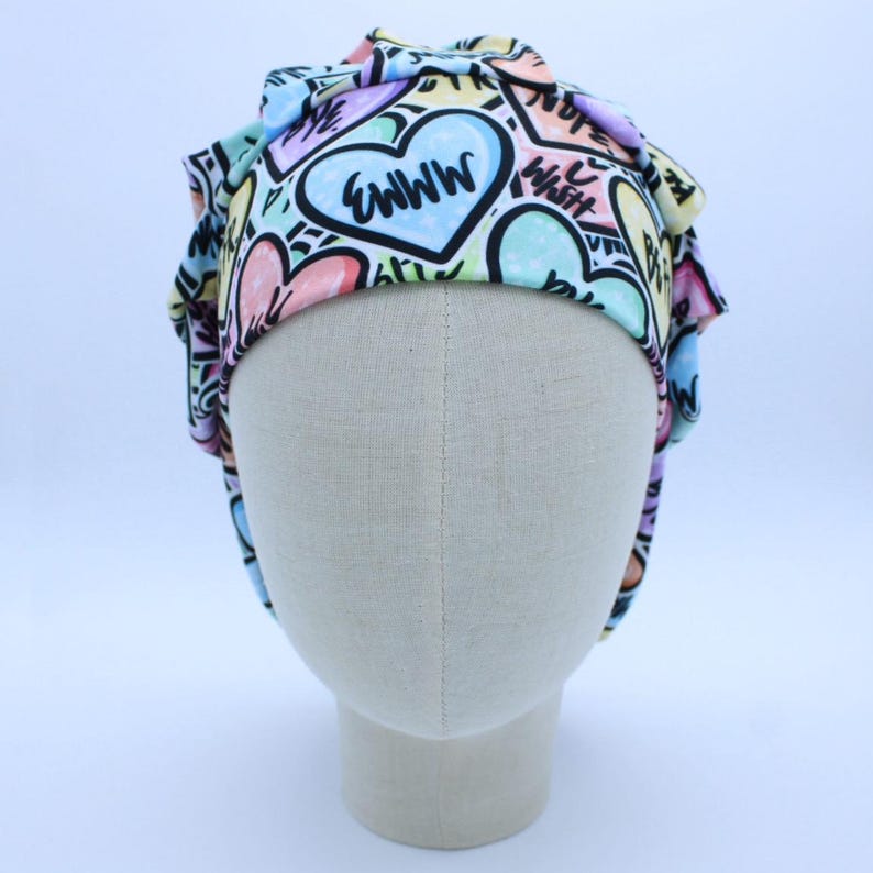 Colorful Anti-valentine on Double Brushed Poly Fabric in a Bouffant ...