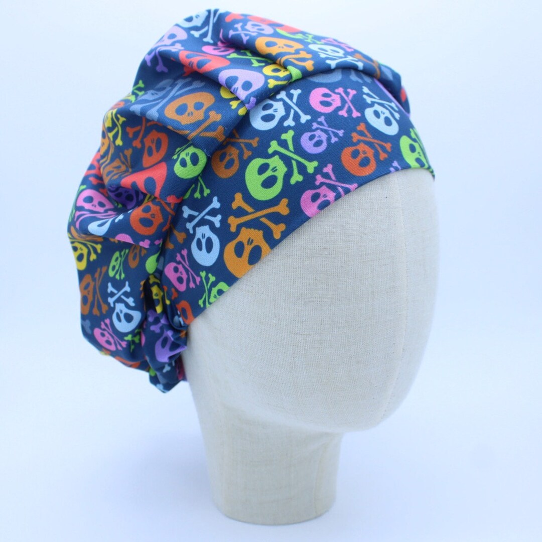 Rainbow Colored Skulls and Crossbones Stretch Knit Fabric in a - Etsy