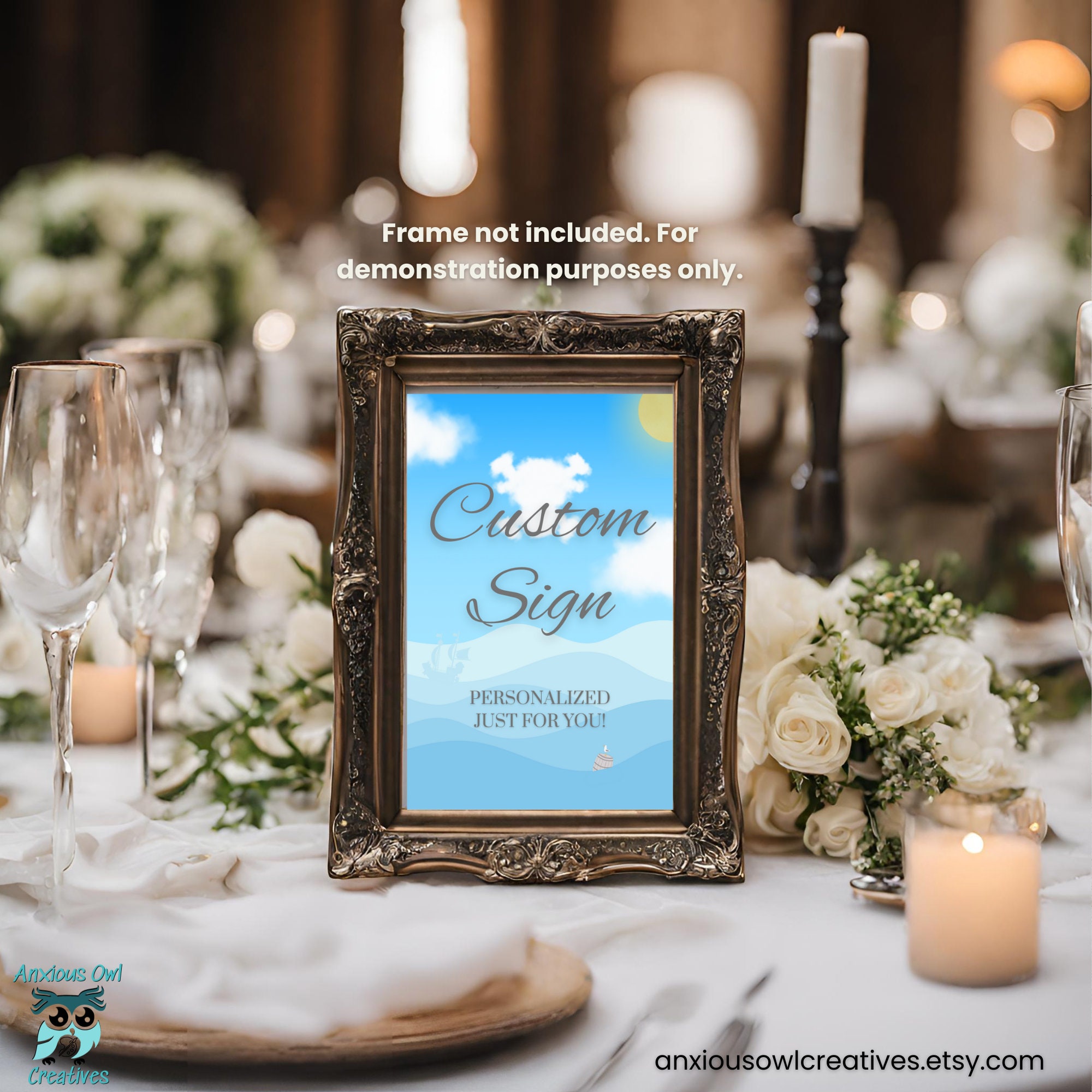 One Piece Anime Clouds Inspired Wedding Reception Party Custom ...