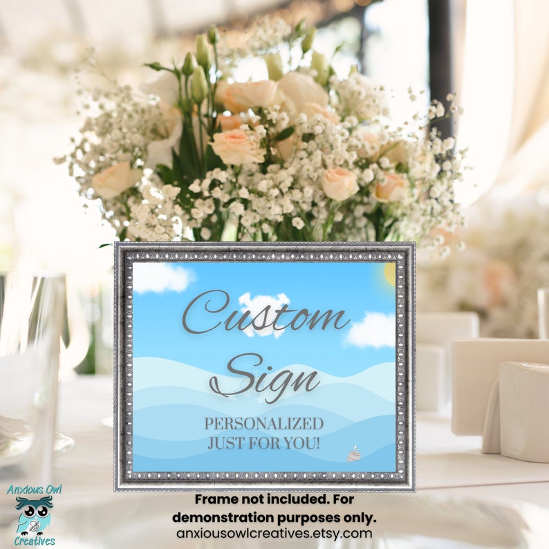 One Piece Anime Clouds Inspired Wedding Reception Party Custom ...