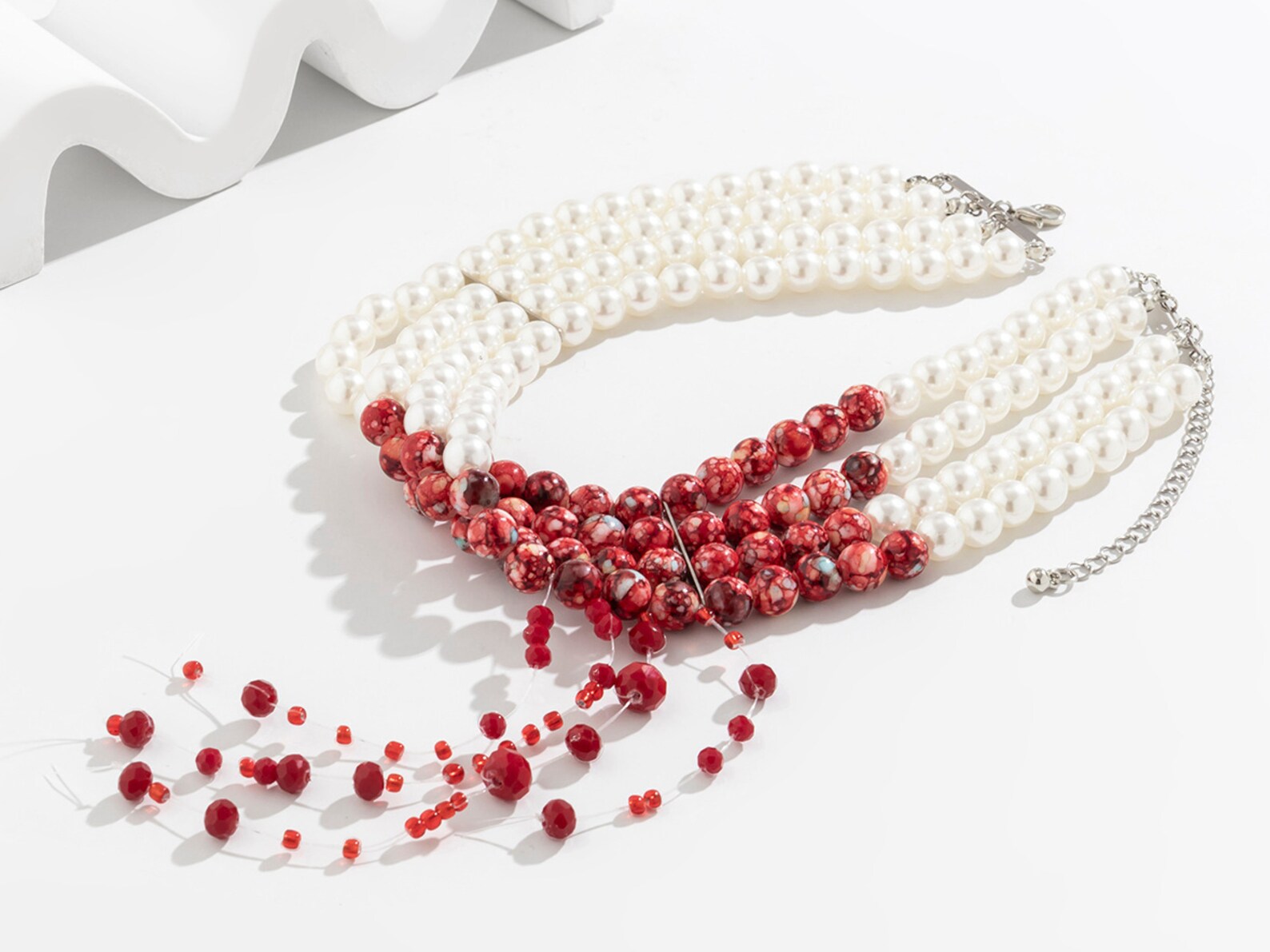 Bloody Pearl Necklace, Vampire Jewelry, Gothic Bloody Necklace ...