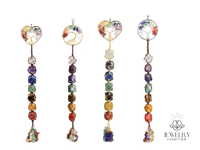 Tree of Life Handmade 7 Chakras Stones Healing Crystals Tree of Life ...