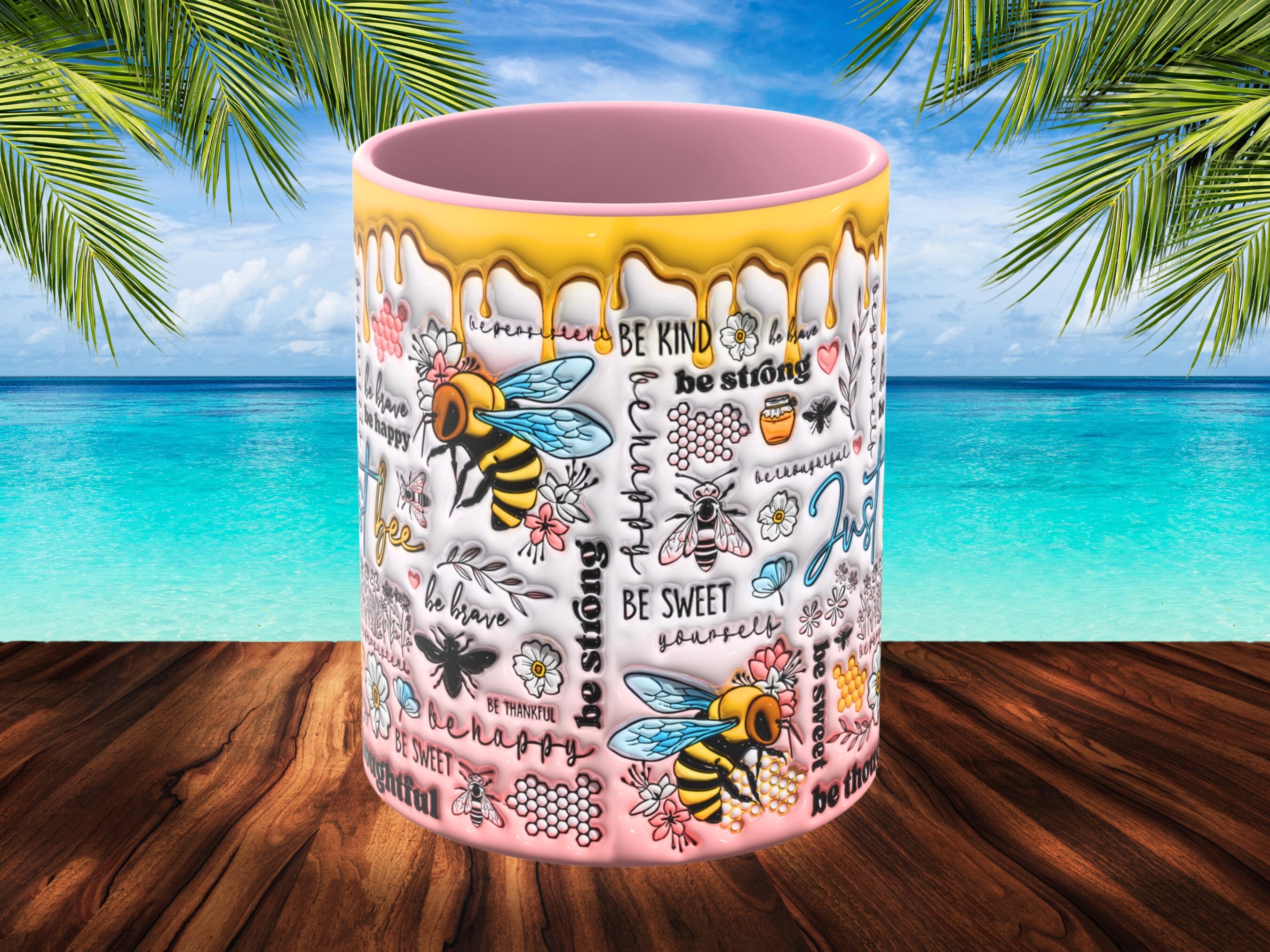 Positive Affirmations 3D Coffee Mug, Motivational Gifts, 3D Puff ...