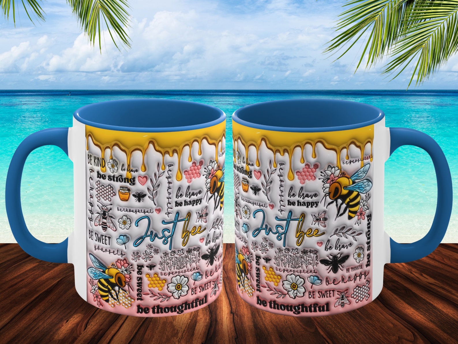 Positive Affirmations 3D Coffee Mug, Motivational Gifts, 3D Puff ...