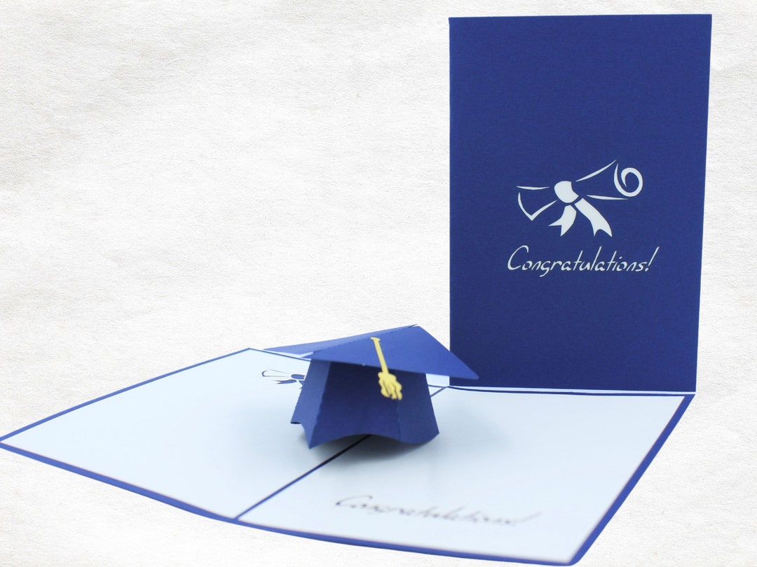 3D Pop-up Graduation Greeting Card - Gift - Success - Education ...
