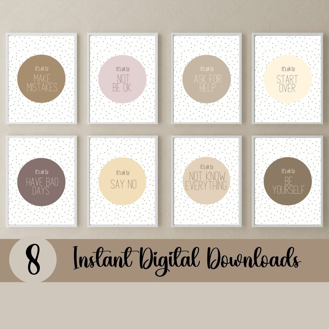 Teacher Wall Art, School Counselor Poster, Therapist Office Decor, Kids ...