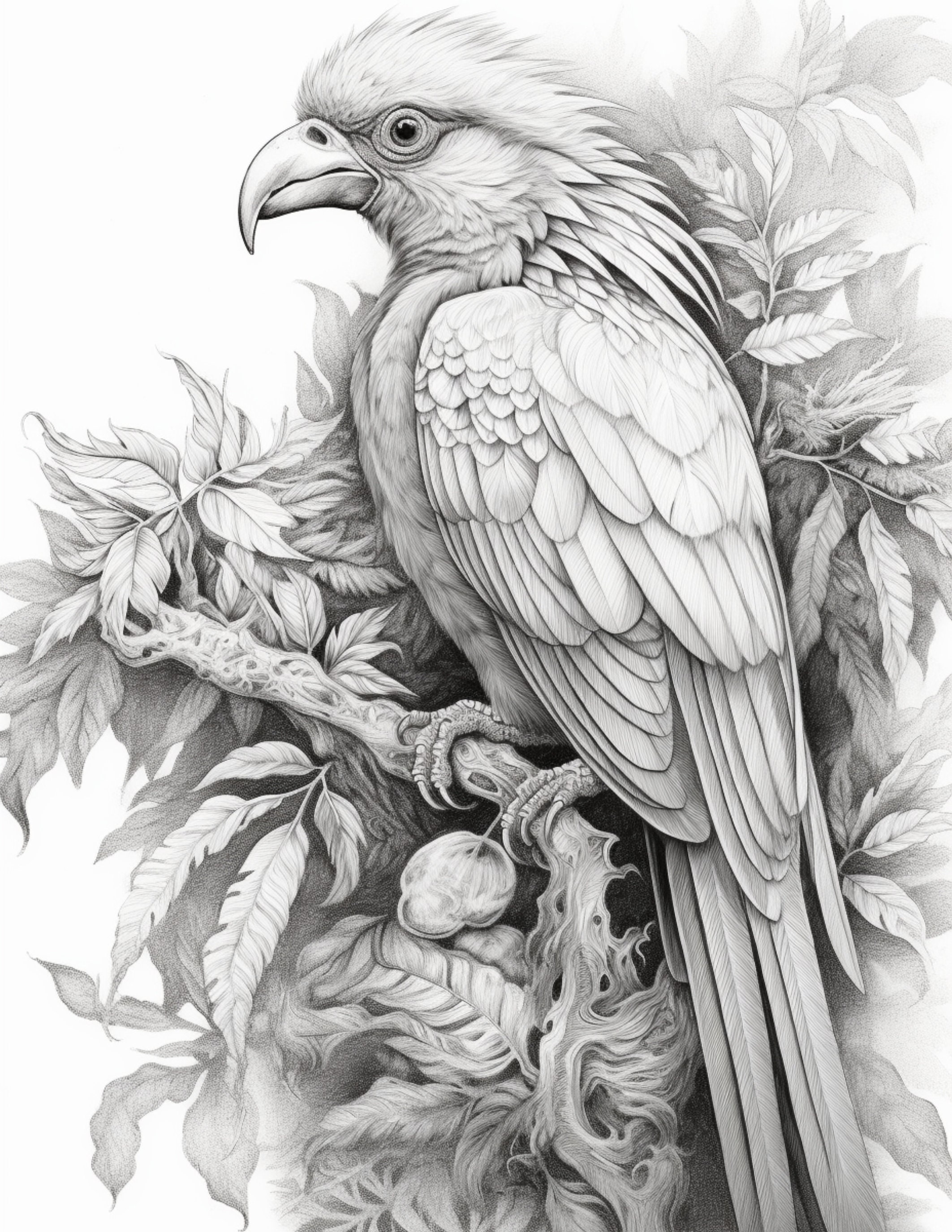 20 Birds Coloring Book Adults Kids Coloring Pages Instant - Etsy