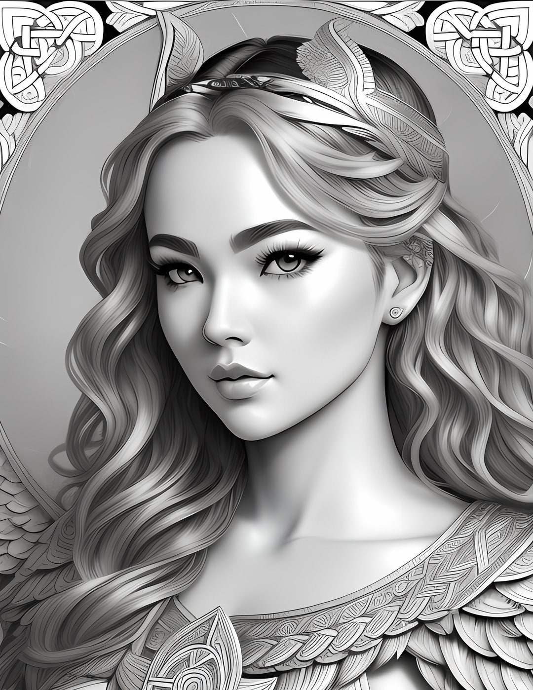 Valkyrie Coloring Book: Norse Mythology Portraits (printable PDF) - Etsy UK
