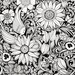 Boho Patterns Coloring Book for Adults and Kids, Grayscale Coloring ...