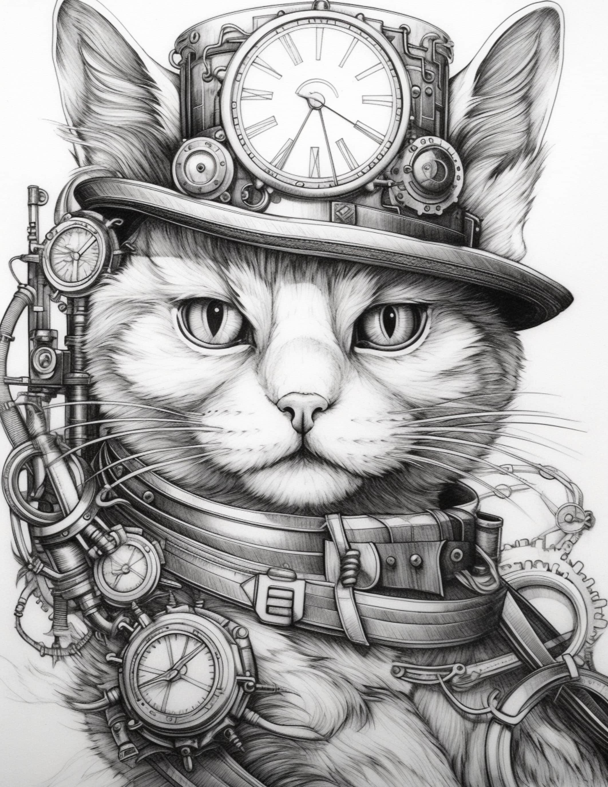 Steampunk Animals Coloring Book Adults Kids Coloring Pages - Etsy