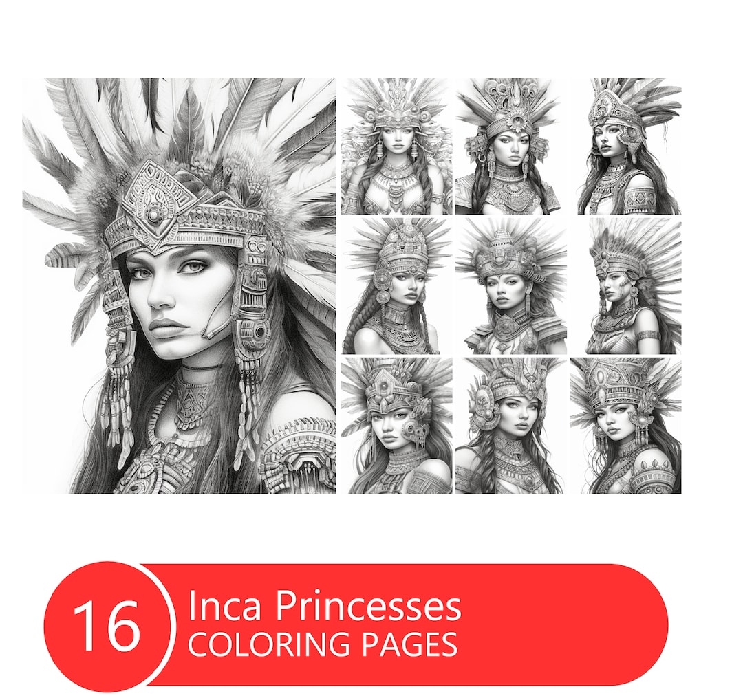 Inca Indian Coloring Pages