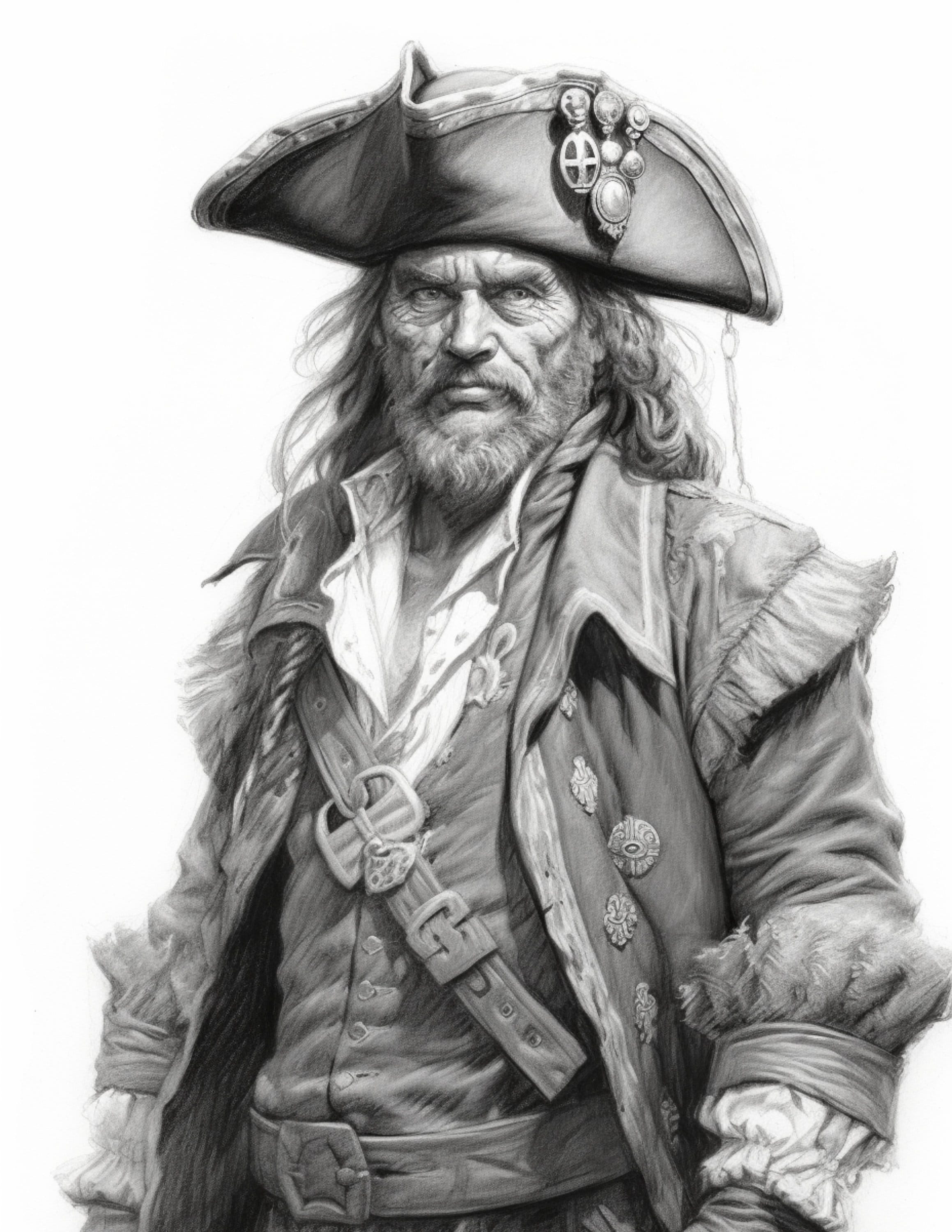 Pirates Coloring Pages for Adults Instant Download Printable - Etsy