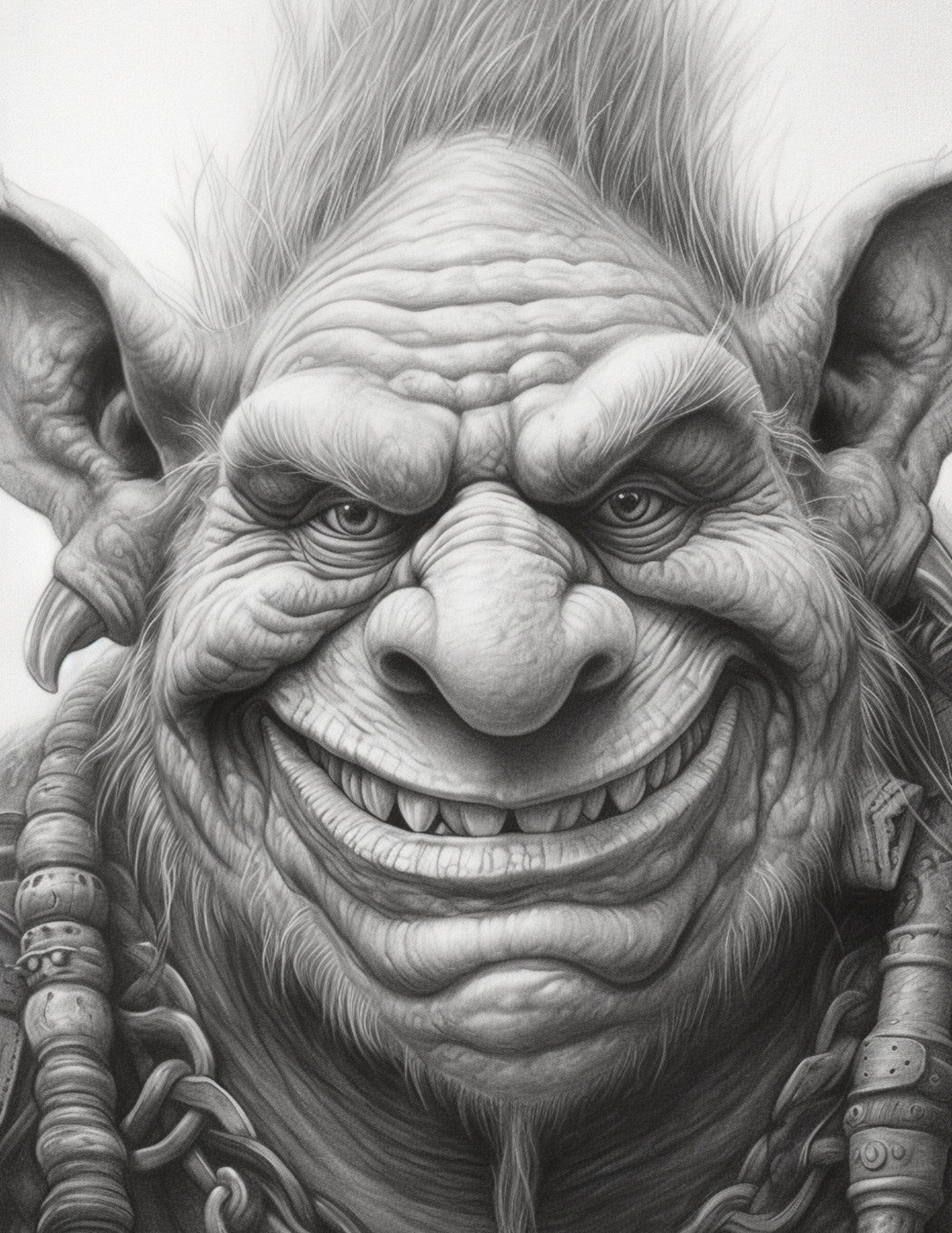 Trolls Coloring Page for Adults and Teens Grayscale Coloring - Etsy