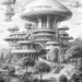 Futuristic Alien House Coloring Book for Adults and Kids - Etsy