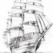 Sailing Ship Coloring Book: 24 Grayscale Pages (printable PDF File ...