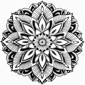 Serene Mandala and Patterns Coloring Pages for Adults, Instant Download ...