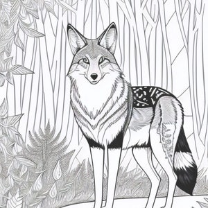 North American Animals Coloring Page Adults Kids Download - Etsy