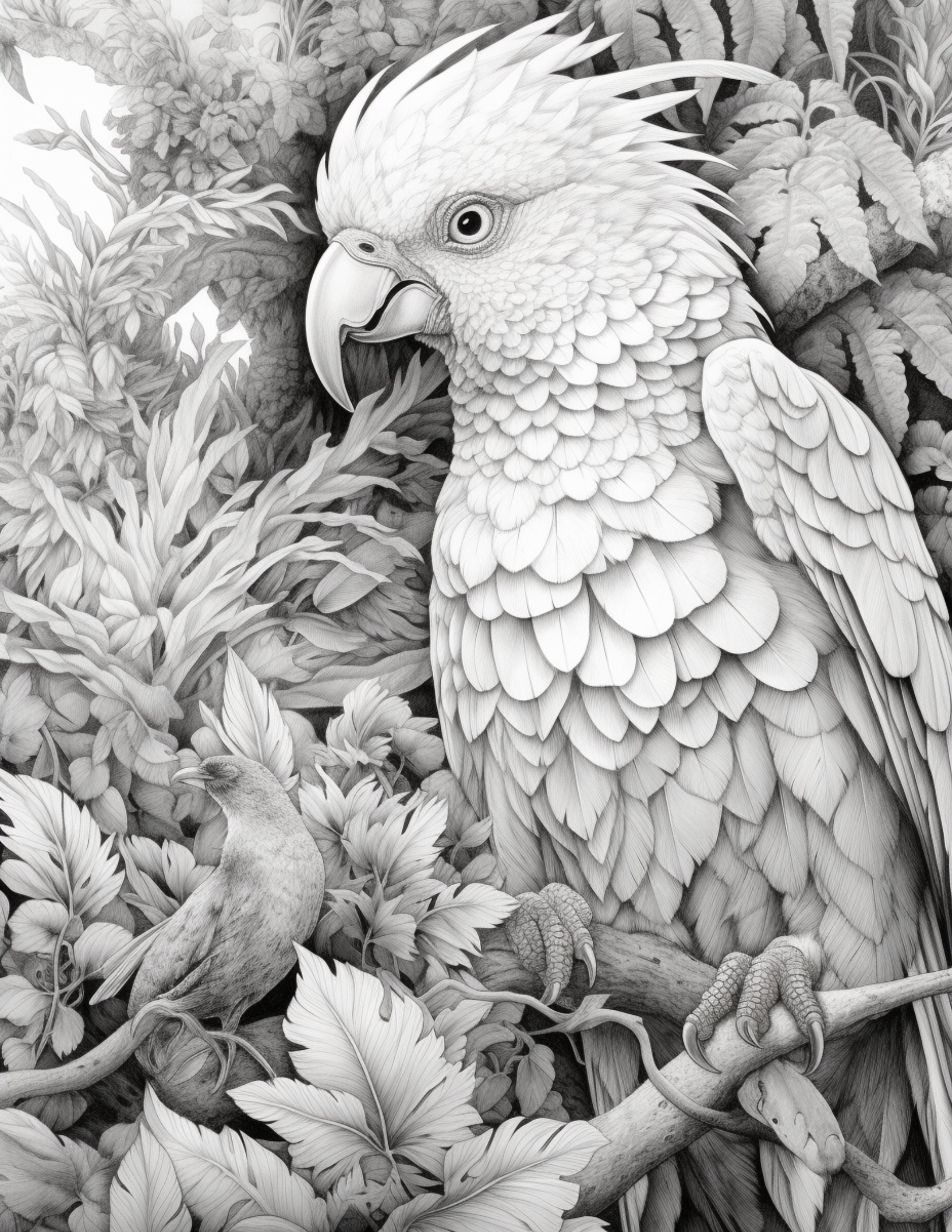 20 Birds Coloring Book Adults Kids Coloring Pages Instant - Etsy