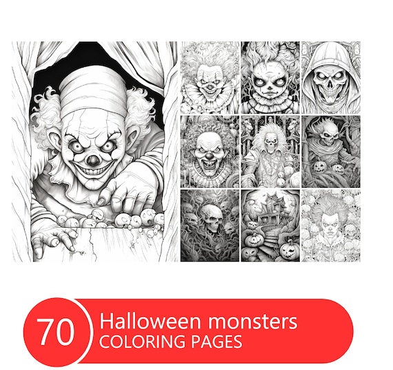 Scary Monster Coloring Pages Printable [2025]