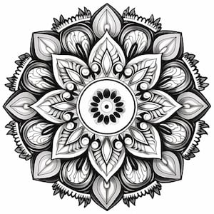 Serene Mandala and Patterns Coloring Pages for Adults, Instant Download ...