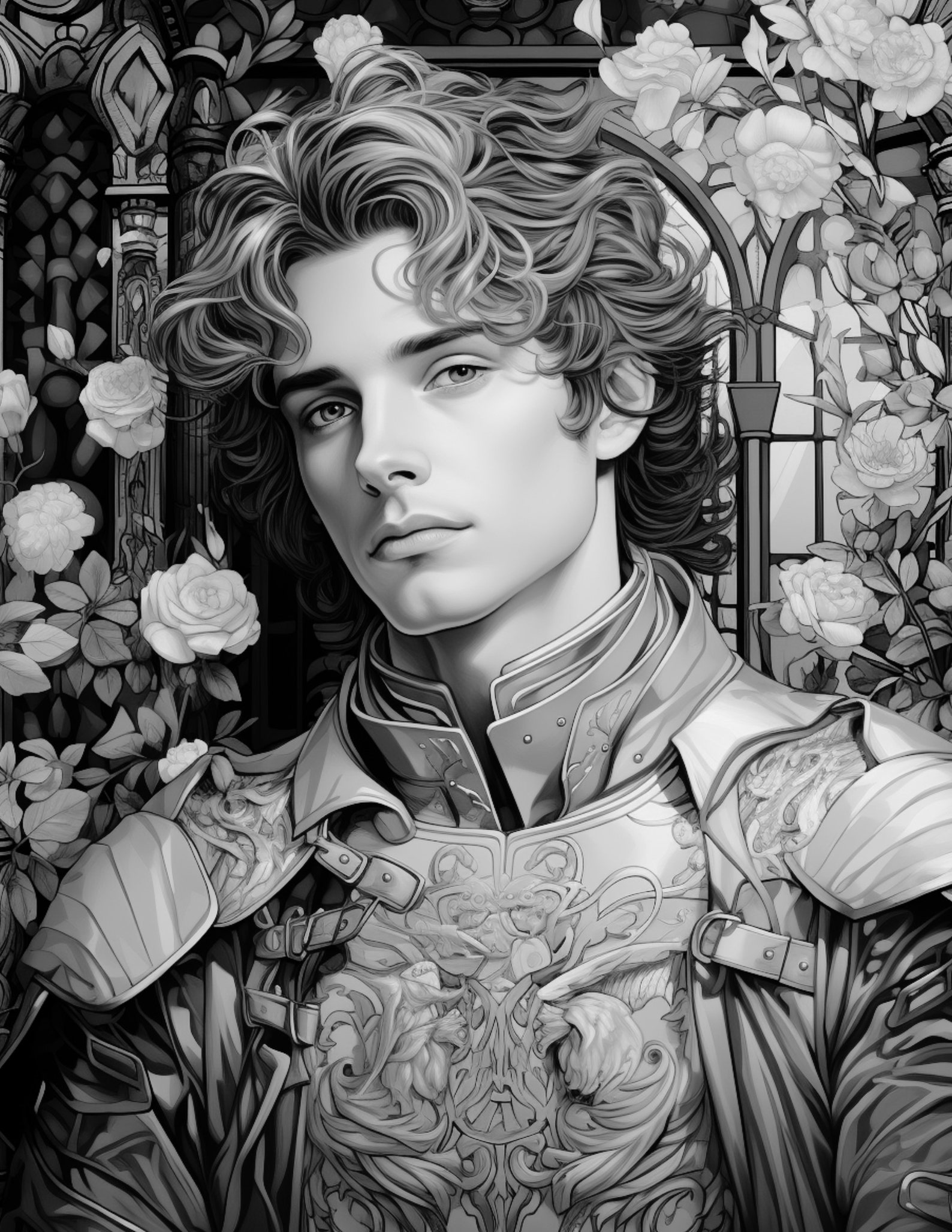 Princes Coloring Book Adults and Kids Coloring Pages - Etsy