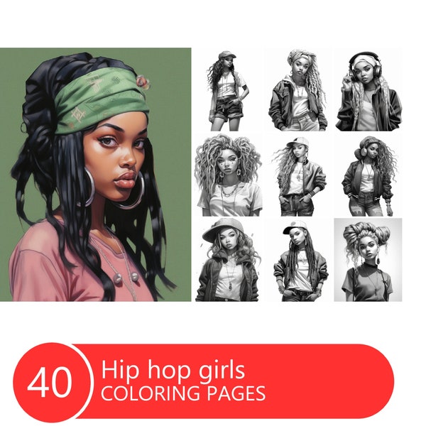 Hip Hop Coloring Book - Etsy