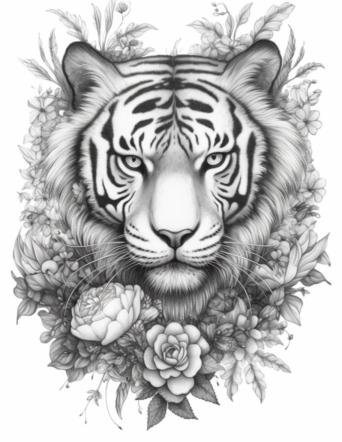 Cute Animals Grayscale Coloring Pages Printable Adult - Etsy