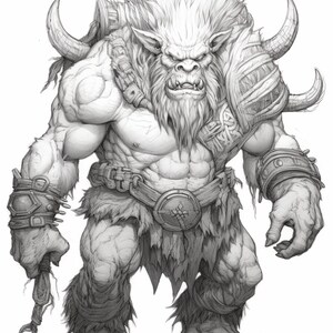 Trolls Coloring Page for Adults and Teens, Grayscale Coloring Book ...