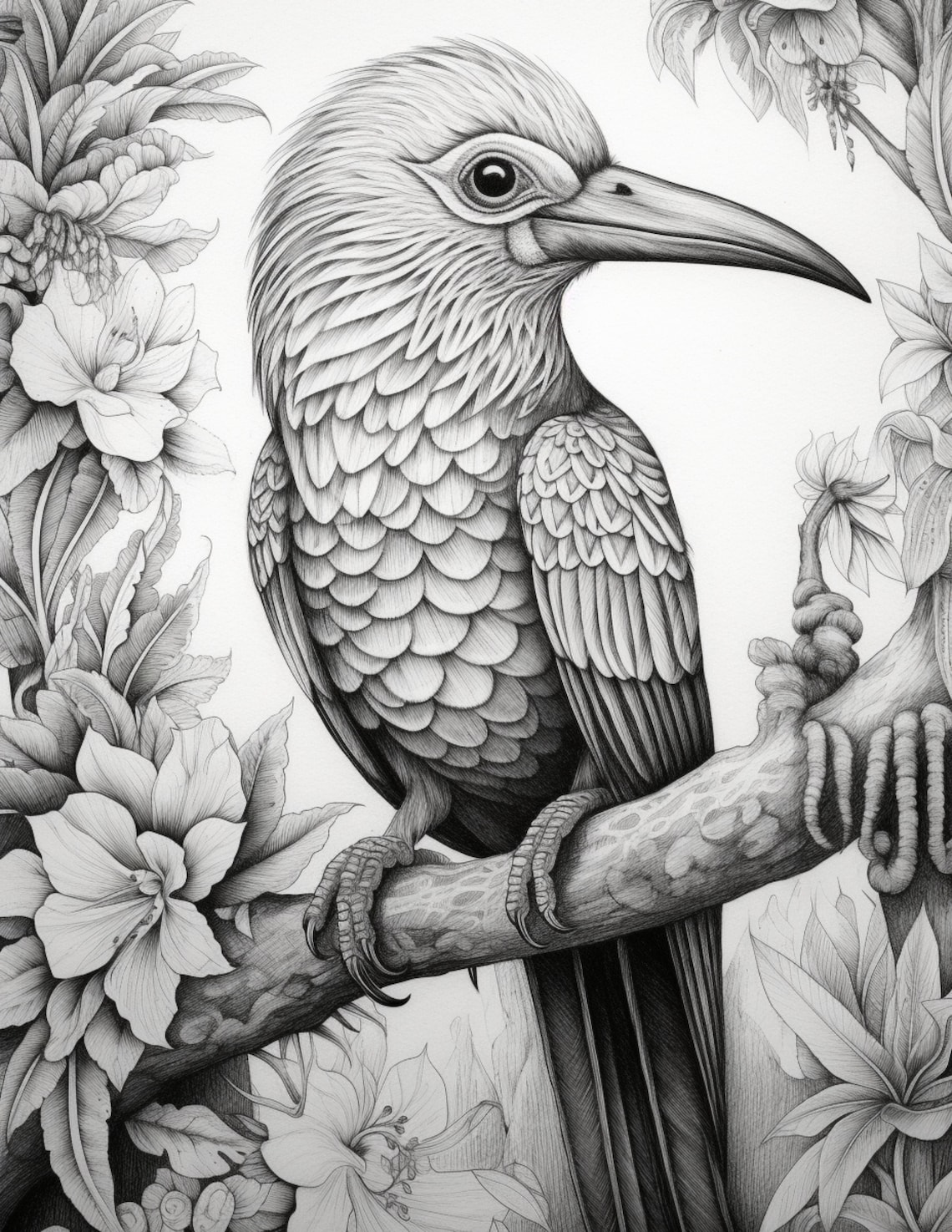 20 Birds Coloring Book Adults Kids Coloring Pages Instant - Etsy