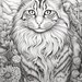 Cats Coloring Book: 26 Grayscale Illustrations (printable PDF) - Etsy
