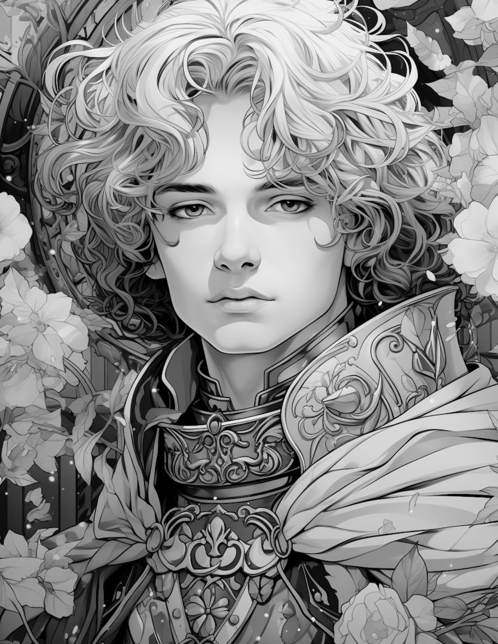Princes Coloring Book Adults and Kids Coloring Pages - Etsy