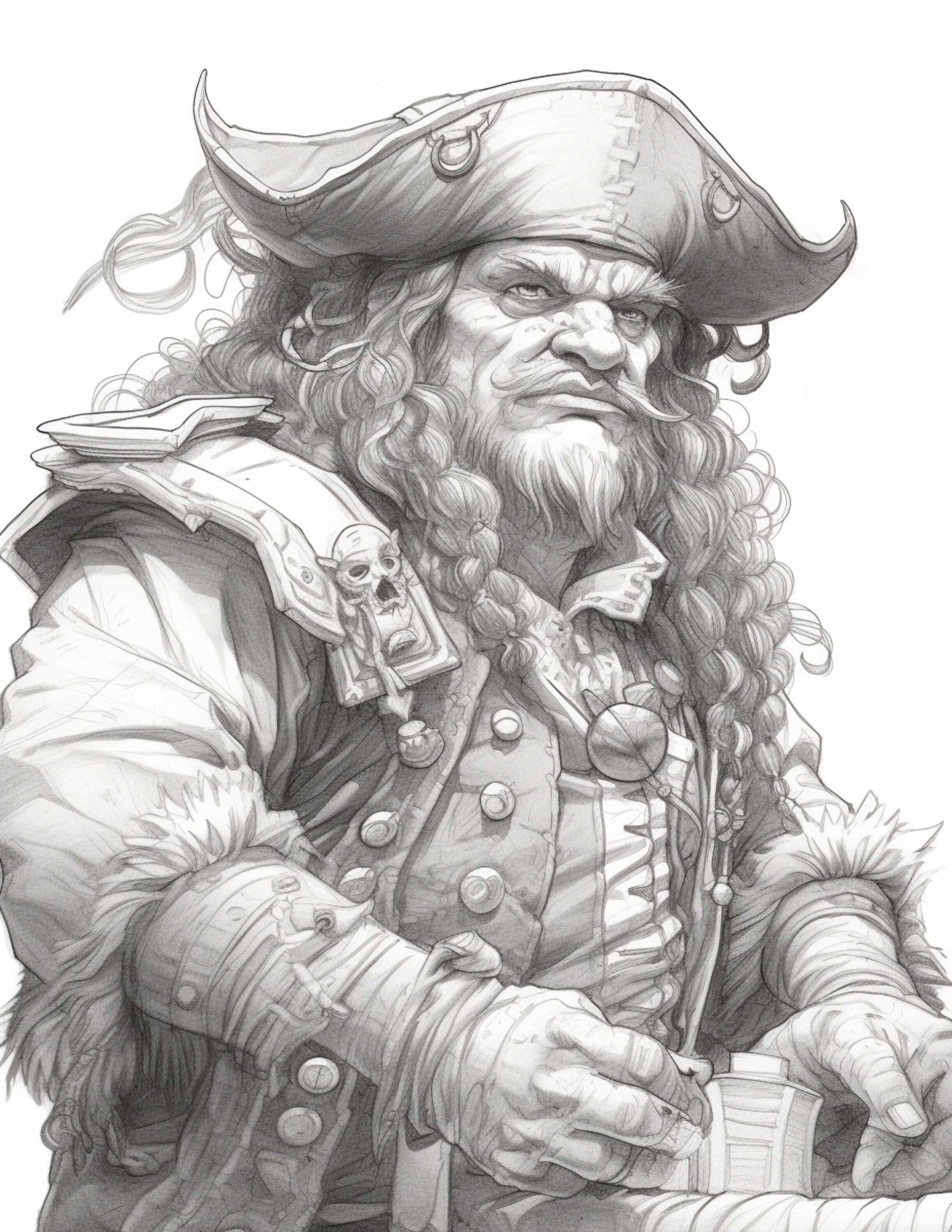 Pirates Coloring Pages for Adults Instant Download Printable - Etsy