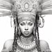 African Princesses Coloring Book for Adults and Kids, Grayscale ...