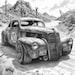 Rat Funk Cars Vol 2 Coloring Book for Adults and Kids, Grayscale ...