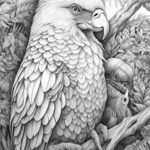 20 Birds Coloring Book, Adults Kids Coloring Pages, Instant Download ...