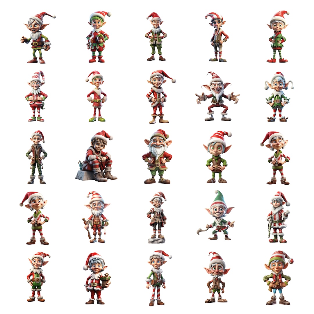 40+ Christmas Elves Cliparts, Elf Png, Elves Png, Png Files, Journal ...