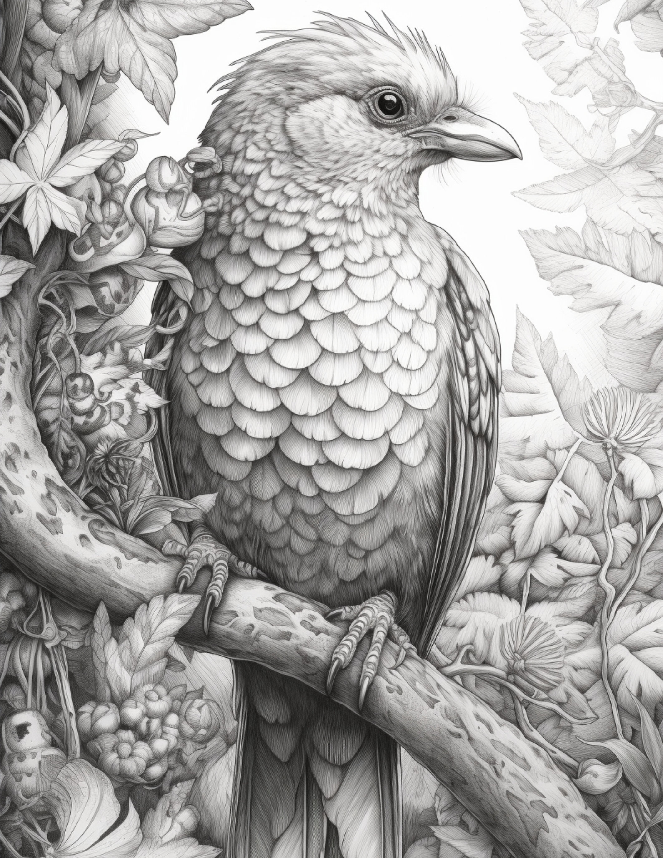 20 Birds Coloring Book Adults Kids Coloring Pages Instant - Etsy