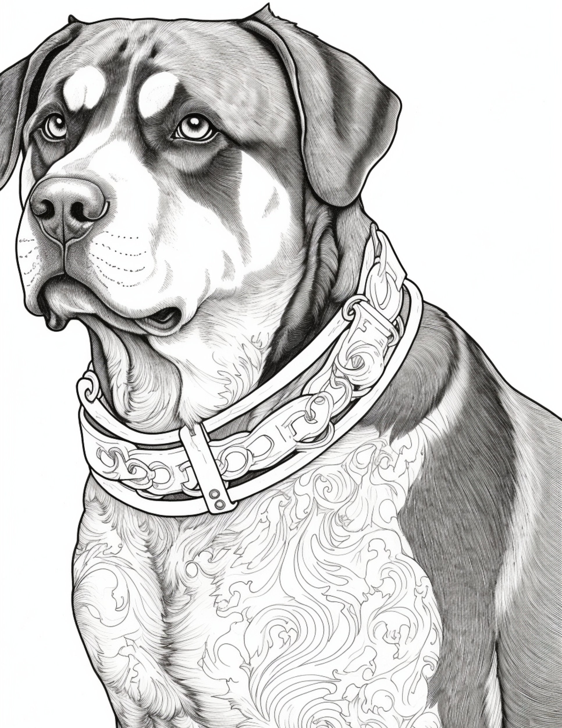 50 Dogs Coloring Pages Digital Download Page Printable - Etsy