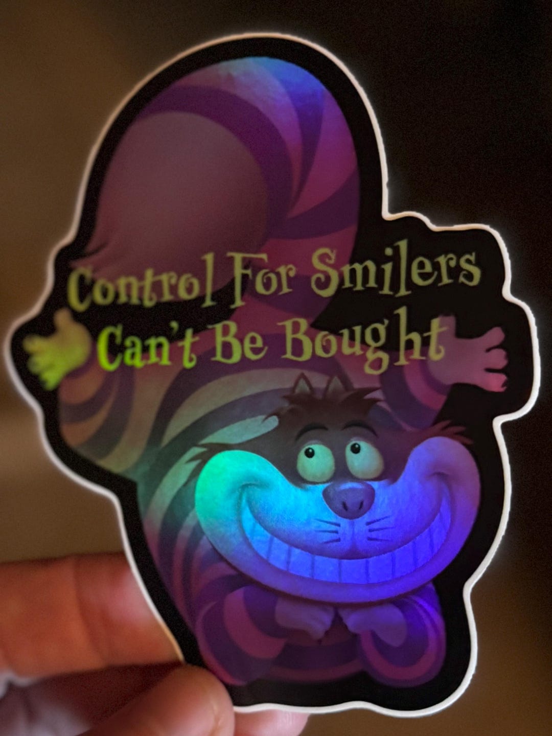 Phish Cheshire Cat Stash Sticker -holographic Kiss Cut 4ins. - Etsy