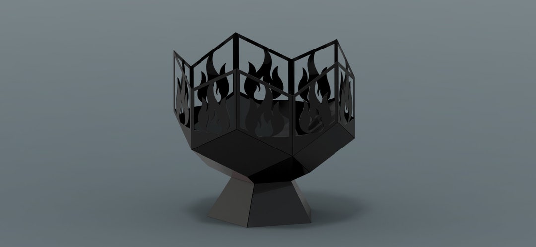 Geometric Fire Pit, DXF, DWG Files. - Etsy