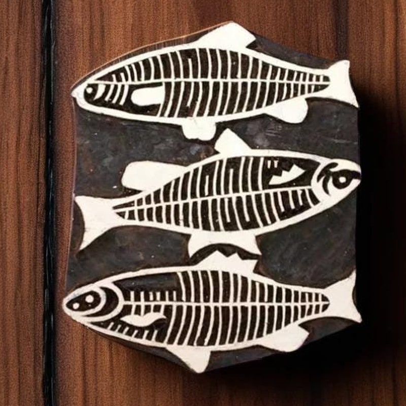 Wood Block Printing Fish - Etsy