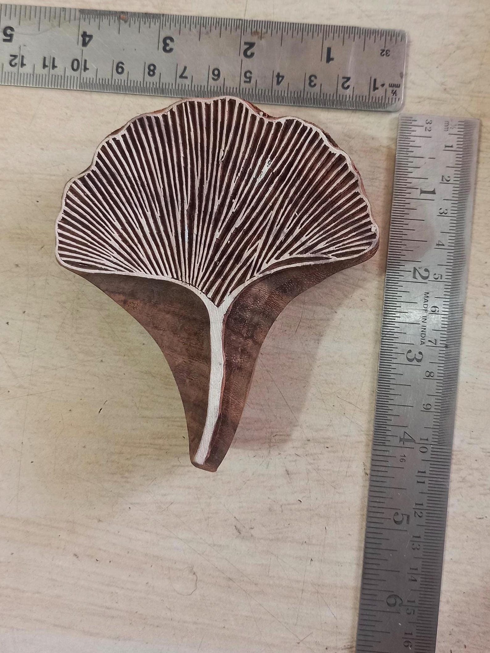 Fern Leaf Wooden Printing Block Pottery Stamp, Batik Tjaps, Blaudruck ...