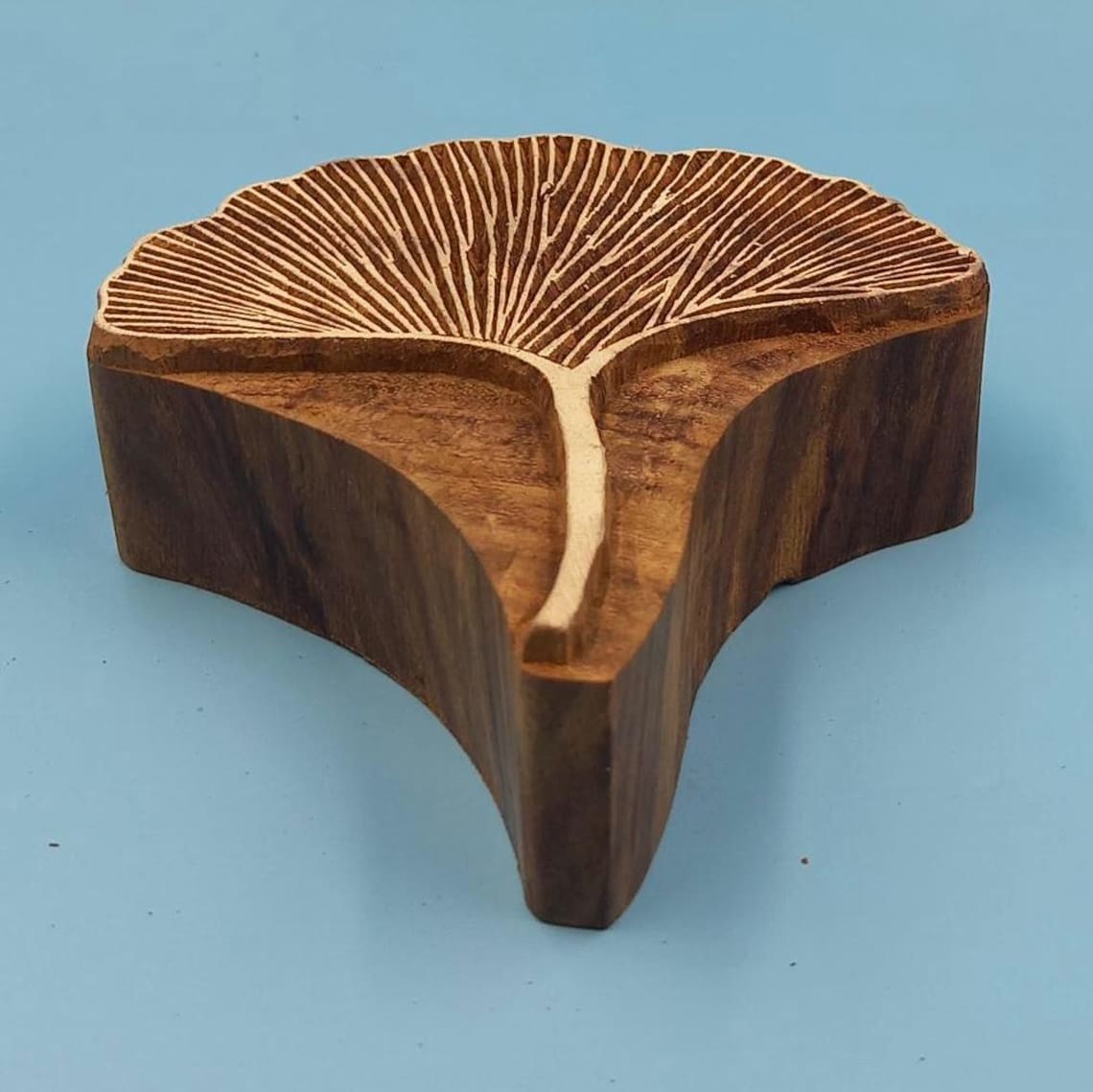 Fern Leaf Wooden Printing Block Pottery Stamp, Batik Tjaps, Blaudruck ...