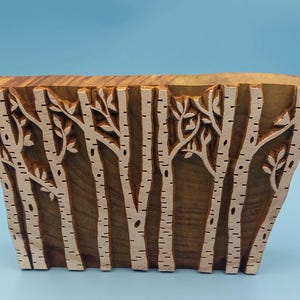 Bamboo Forest Wooden Printing Block Pottery Stamp, Batik Tjaps ...