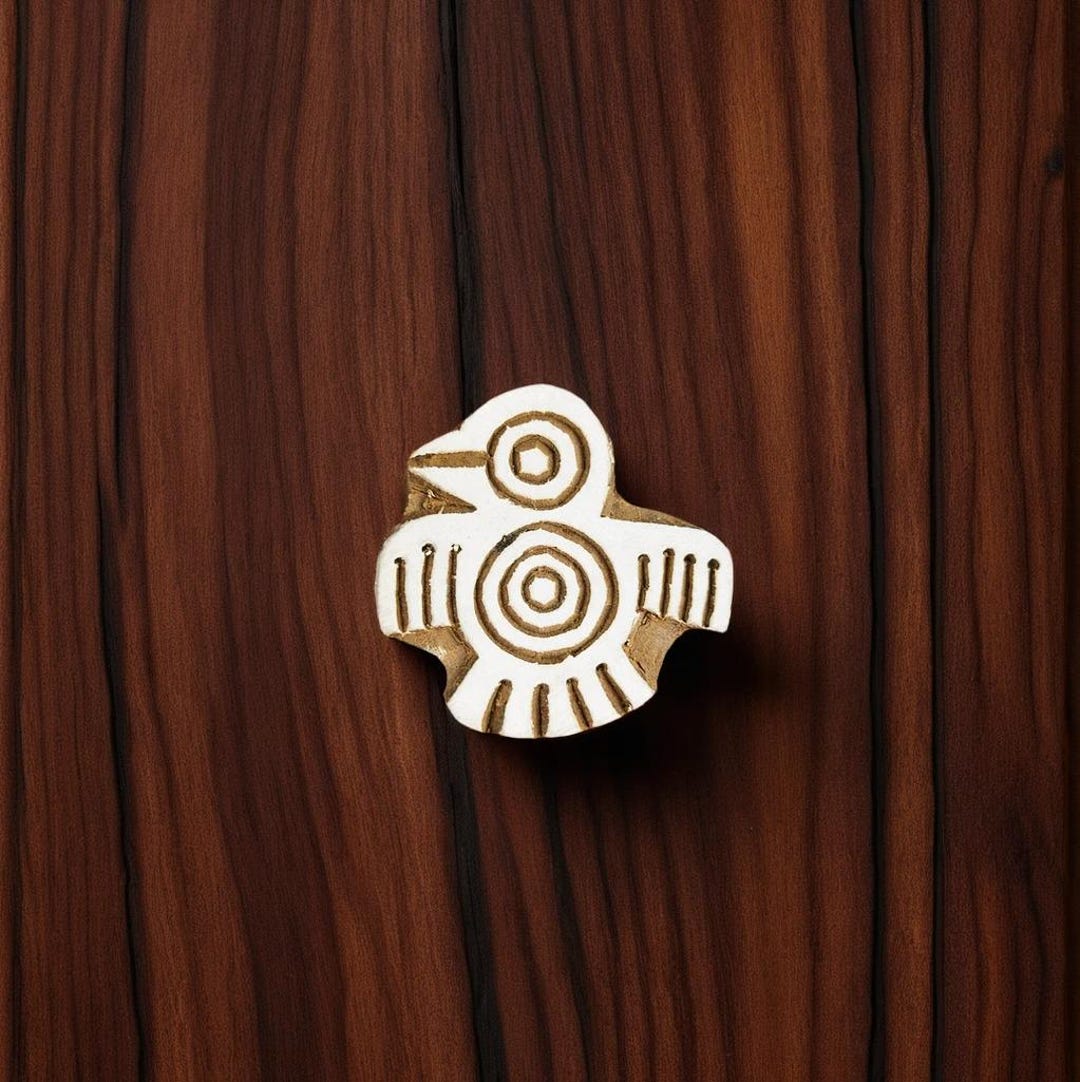 Aztec Tribal Bird Stamp | Indian Wooden Printing Blocks - Etsy