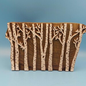 Bamboo Forest Wooden Printing Block Pottery Stamp, Batik Tjaps ...