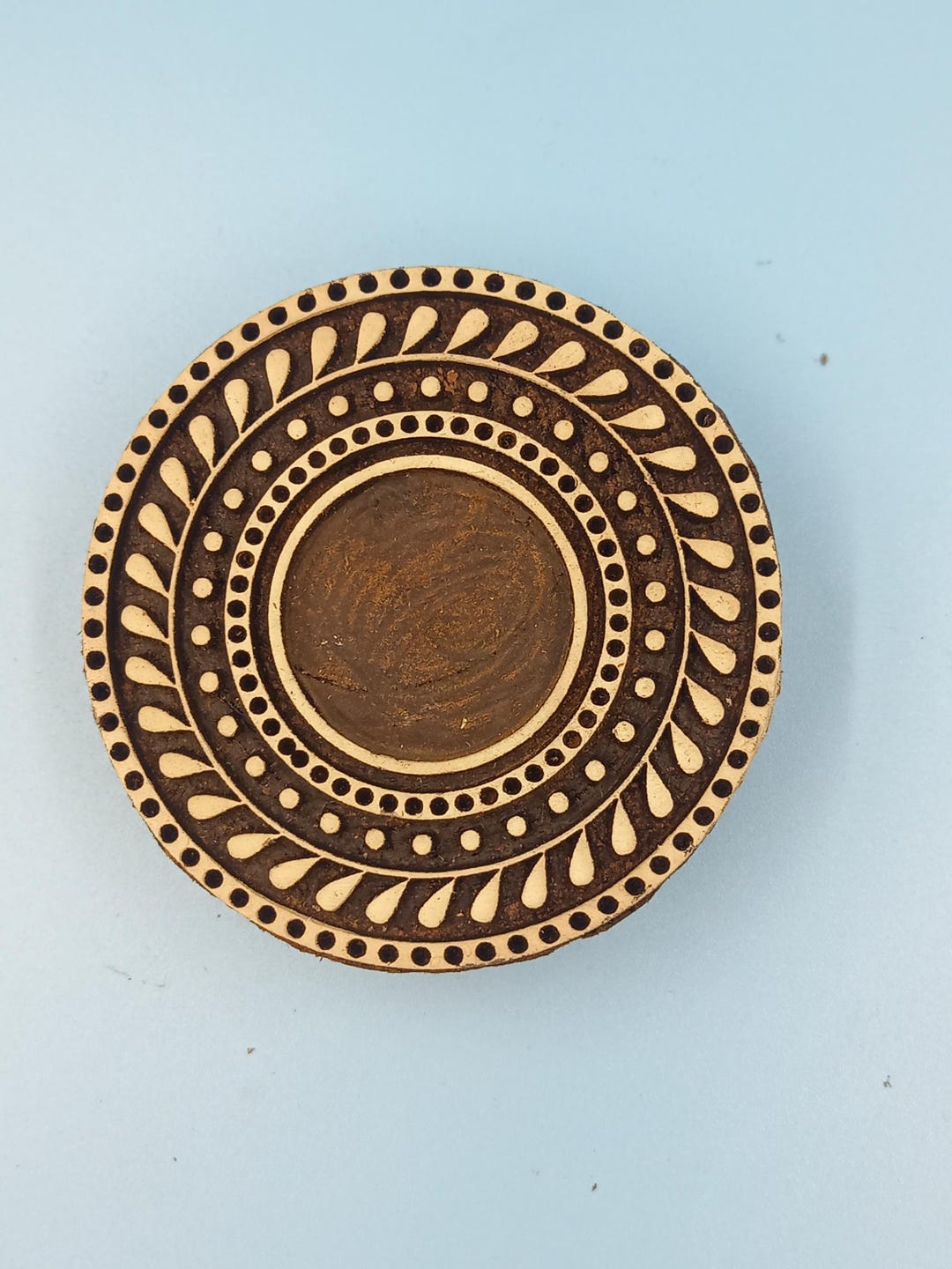 Mandala Wooden Printing Block Pottery Stamp, Batik Tjaps, Blaudruck ...