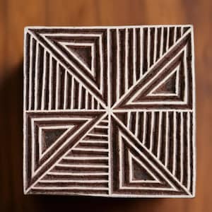 Wood Block - Pin Wheel - Etsy